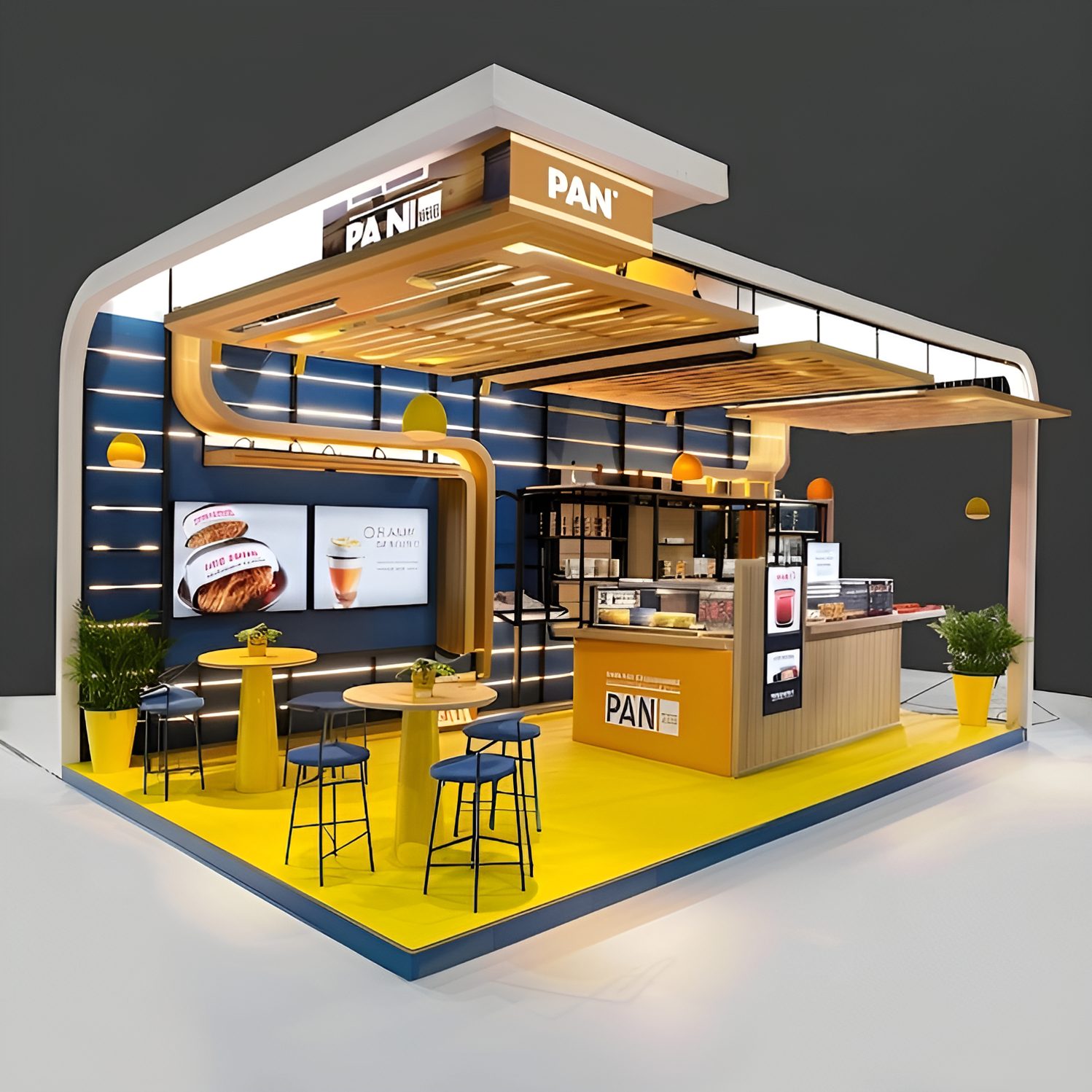 Referensi Desain Booth Pameran Kuliner - PT Wanindo Prima
